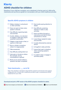 ADHD Symptoms Checklist — Understanding The Signs